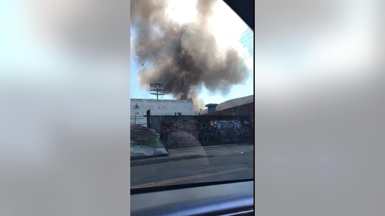 Three people injured after fire erupts at downtown LA building | FOX 35 ...
