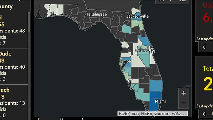 Interactive map tracks spread of COVID-19 in Florida | FOX 35 Orlando