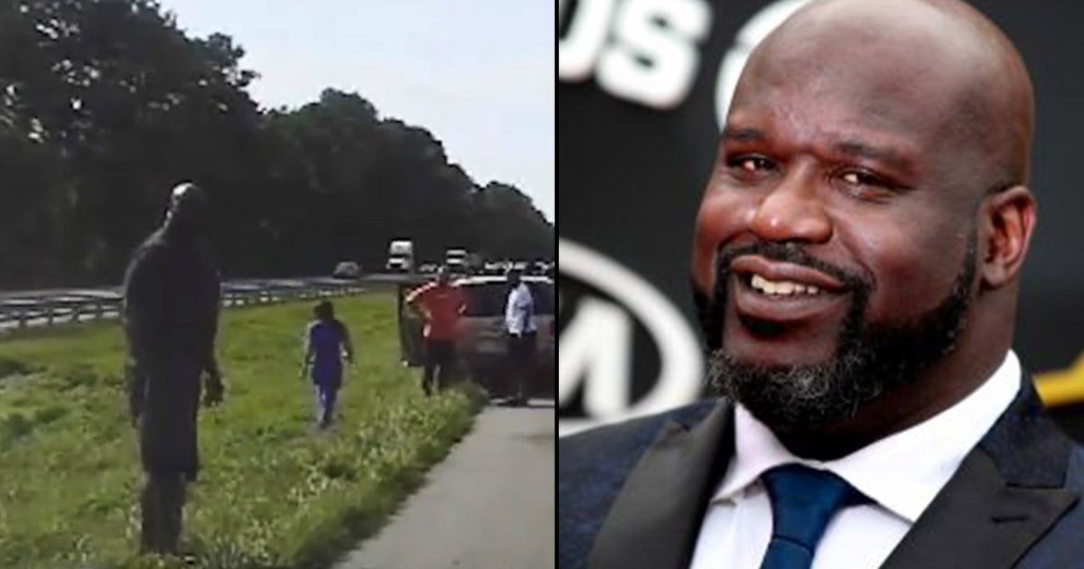 Shaq stops to help driver after crash on Florida highway | FOX 35 Orlando