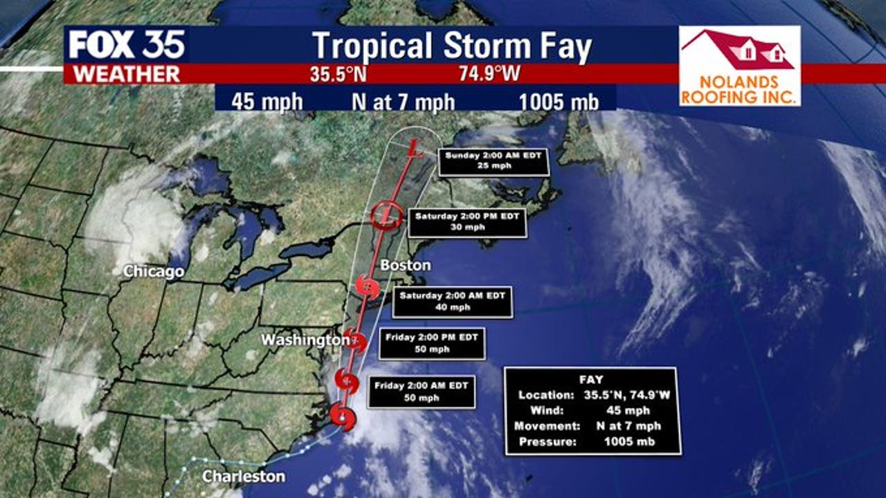 Tropical Storm Fay Forms Off Coast Of North Carolina