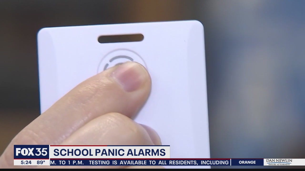 Panic buttons adding another level of security to schools | FOX 35 Orlando Panic buttons adding another level of security to schools | FOX 35 Orlando