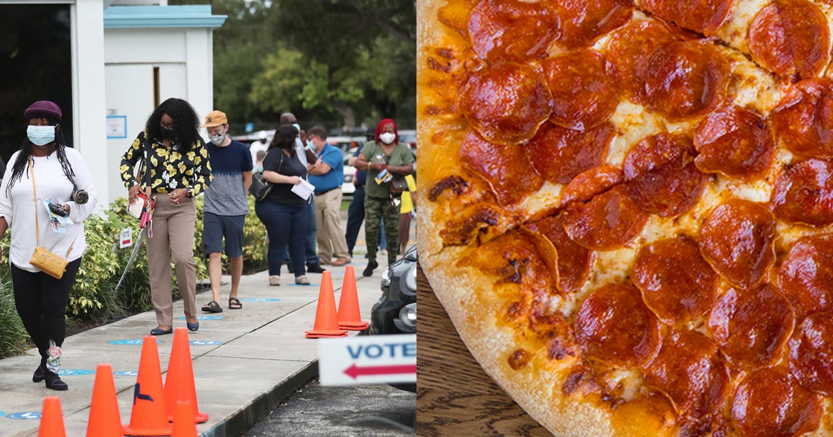 Stuck in a long voting line? This nonprofit will deliver pizza to you ...
