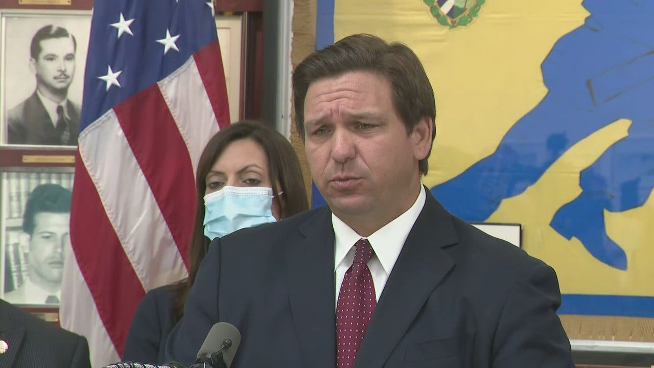 Gov. DeSantis speaks in Miami