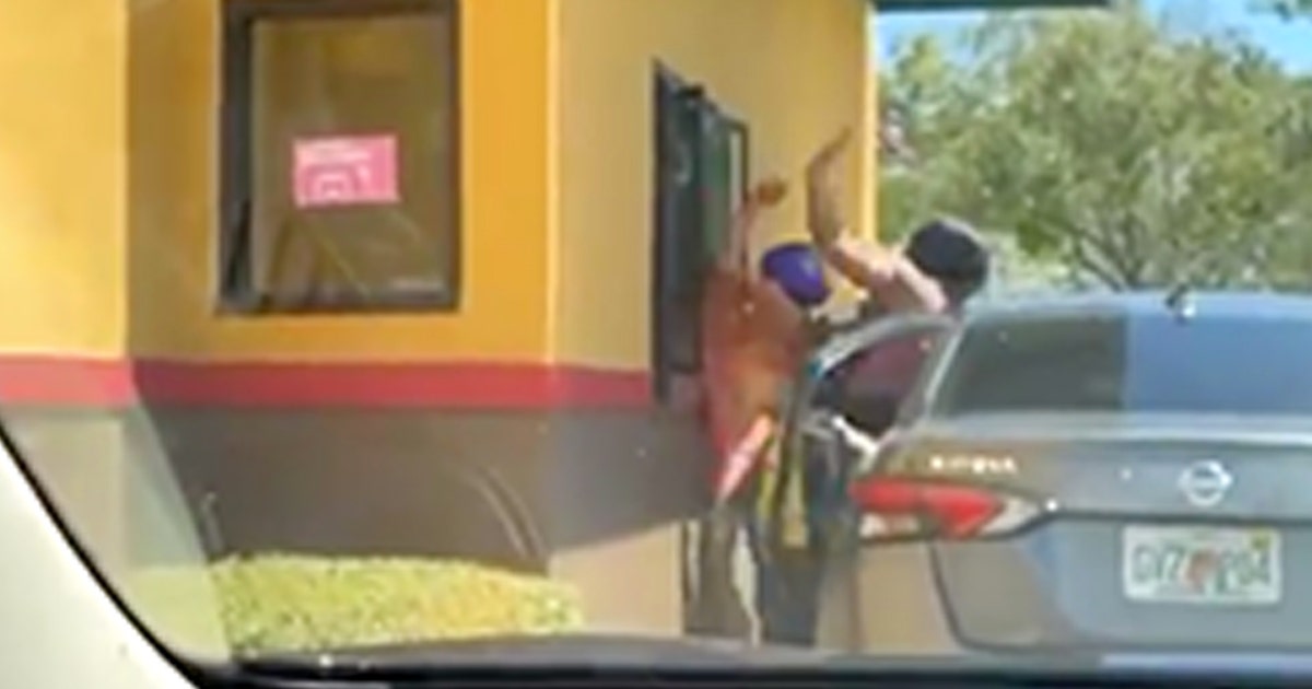 Florida Popeye's drive-thru turns into wild brawl and robbery, video ...