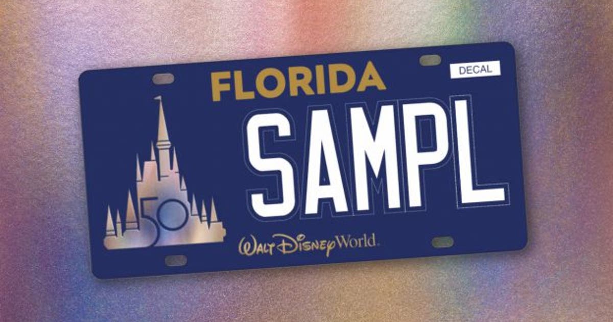 First-ever Walt Disney World license plate in Florida revealed | FOX 35 ...