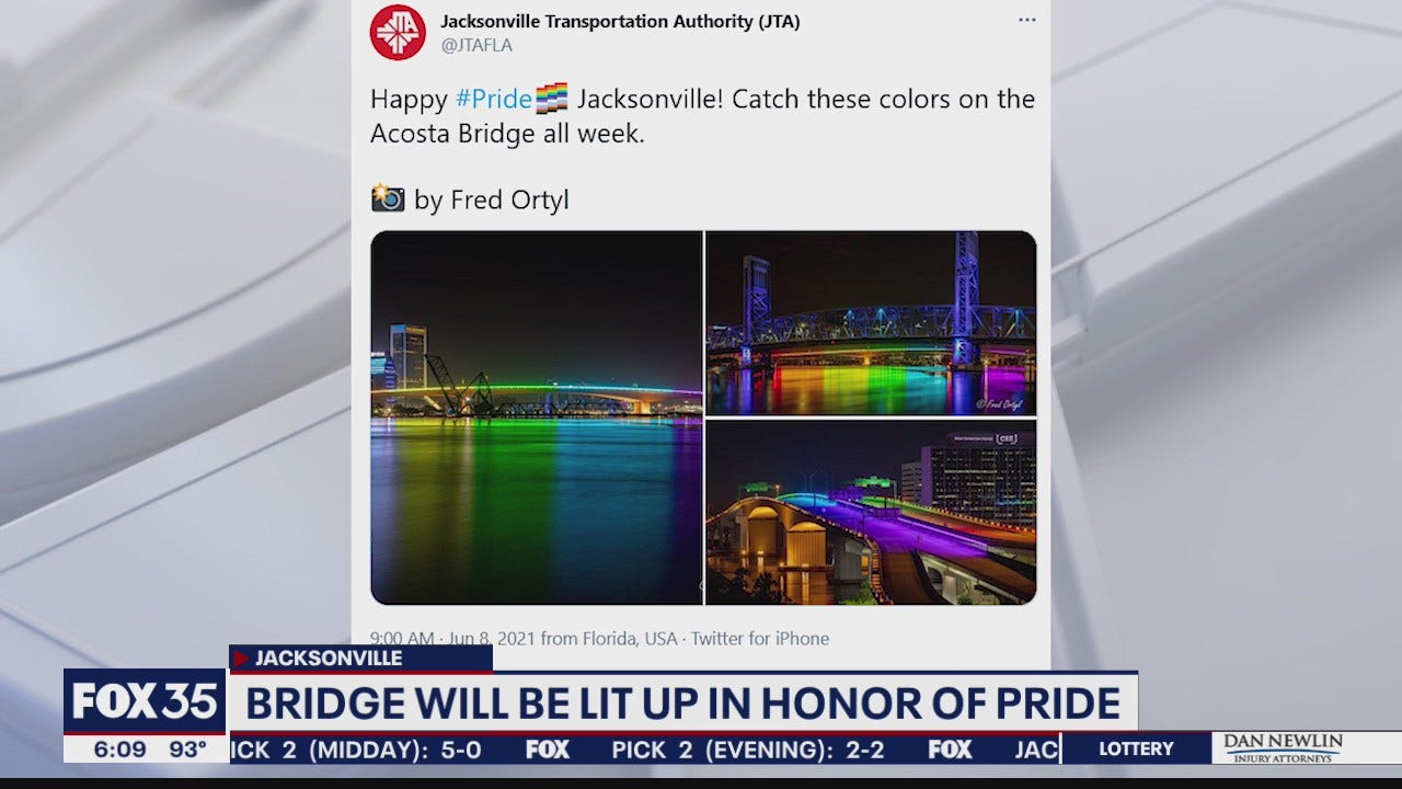 Florida reverses itself, will allow rainbow bridge lighting | FOX 35 ...