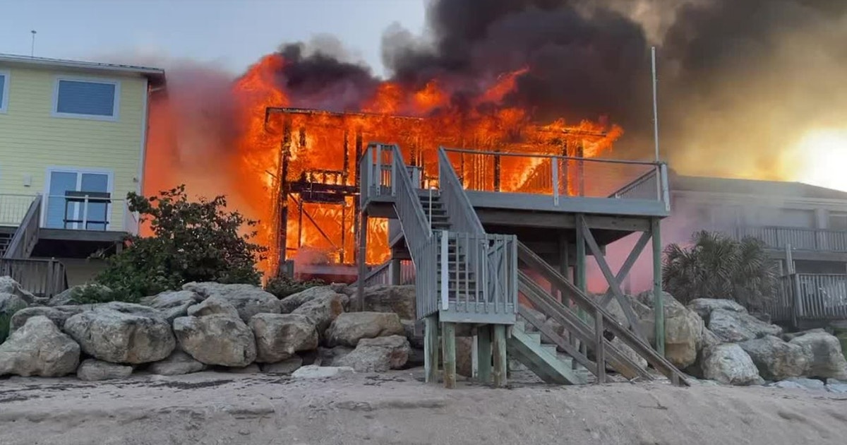 Firefighters put out large beach house fire in Volusia County | FOX 35 ...