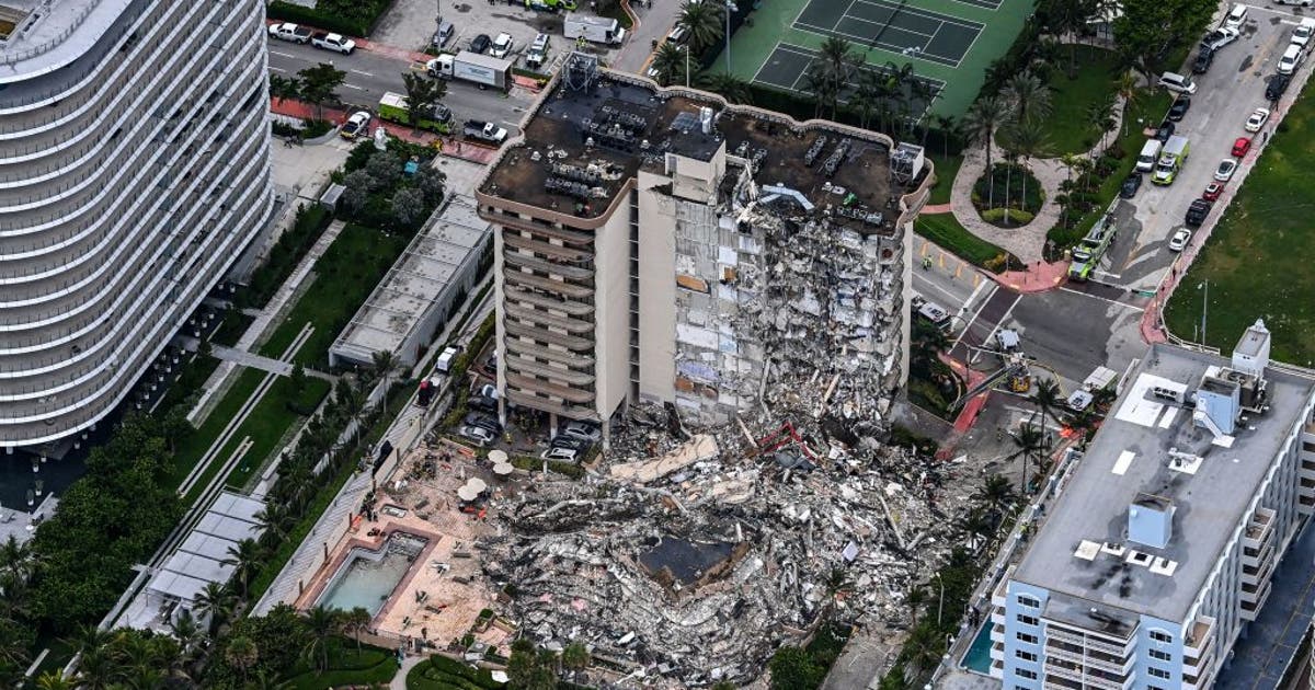 Miami building evacuated near site of deadly Surfside condo collapse ...