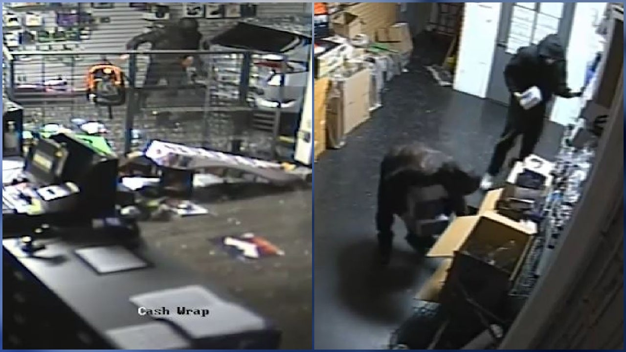Orlando GameStop burglary: Surveillance video shows suspects crash SUV ...