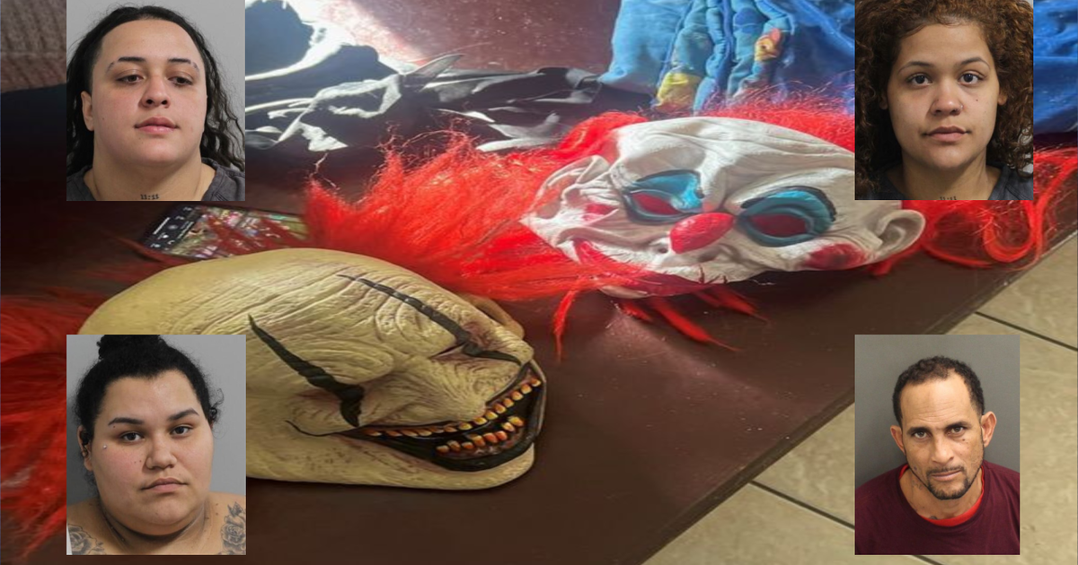 Four people arrested after using clown masks to terrorize Florida woman ...