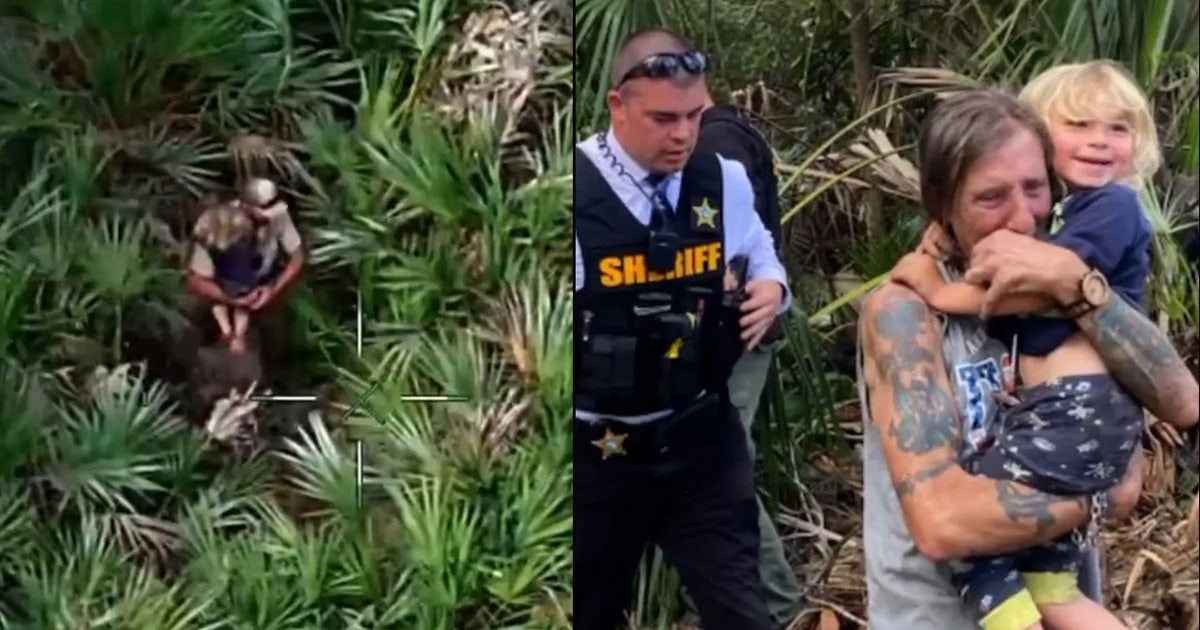 Watch: Helicopter video shows rescue of missing 4-year-old Florida boy ...