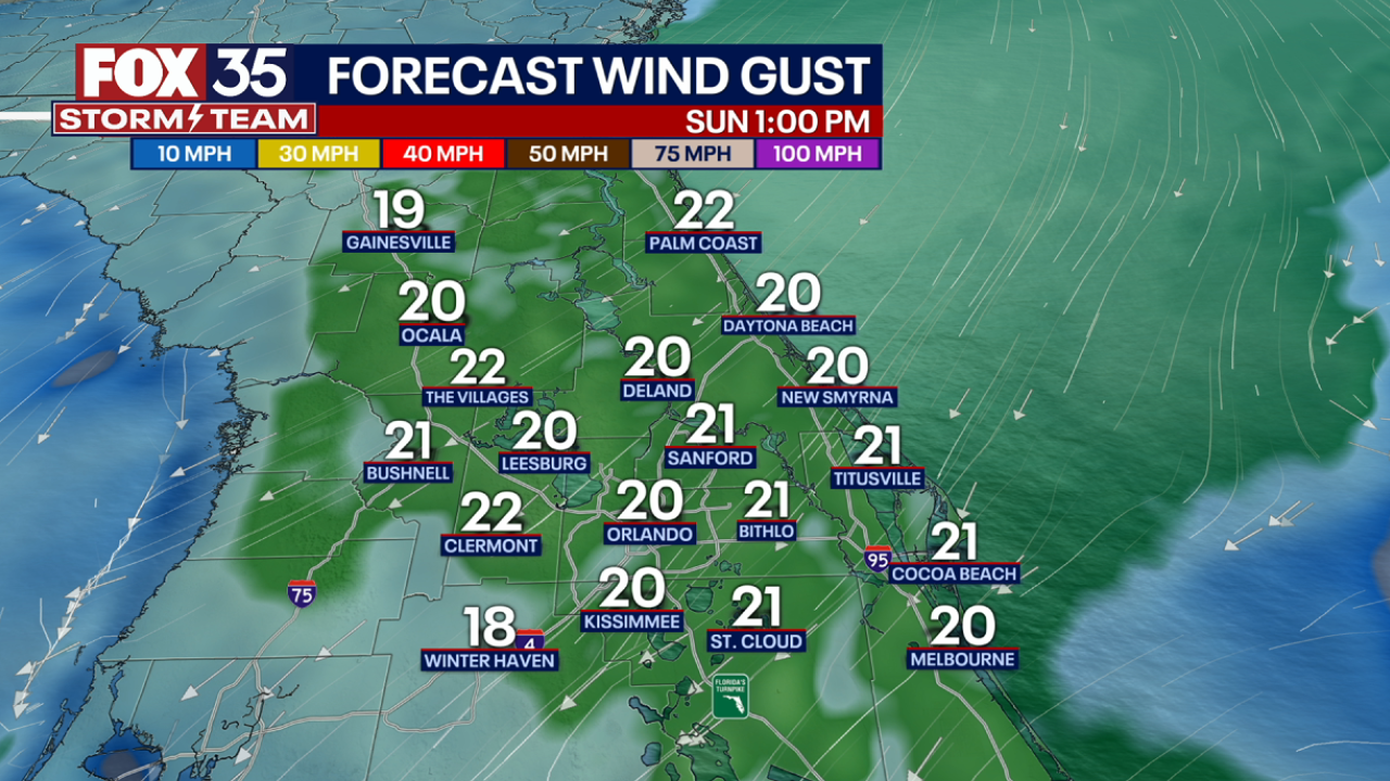Orlando Weather Forecast: Dry, windy Sunday, but rain chances return ...
