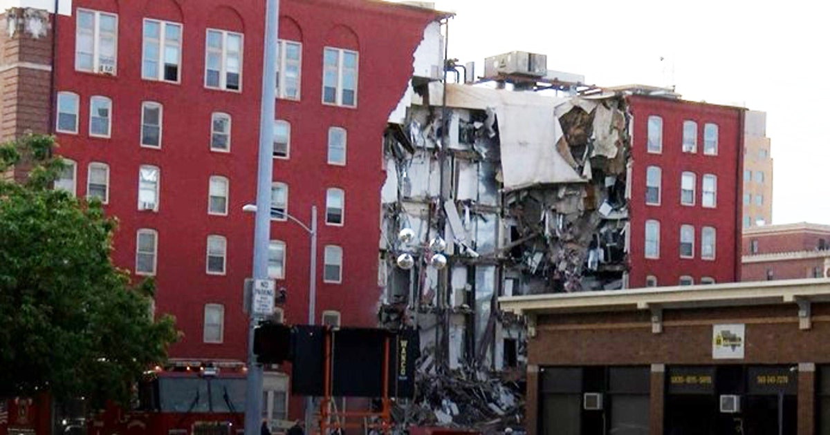 Iowa apartment building partially collapses, prompting massive rescue ...
