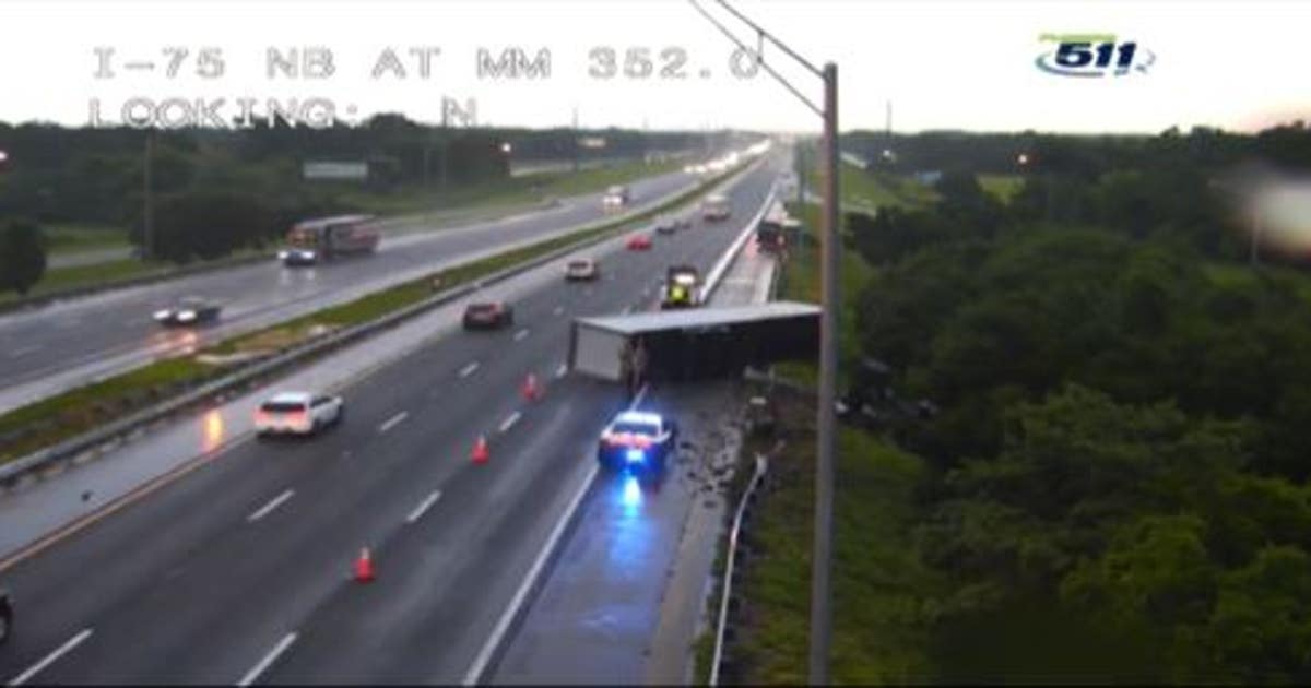 I-75 traffic jam: Multiple accidents reported, including overturned ...