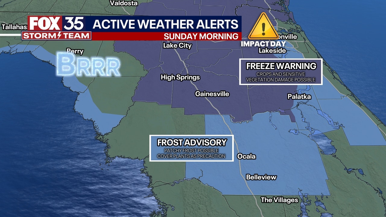 Orlando New Year’s Eve Weather Forecast: Freeze Warning, Frost Advisory ...