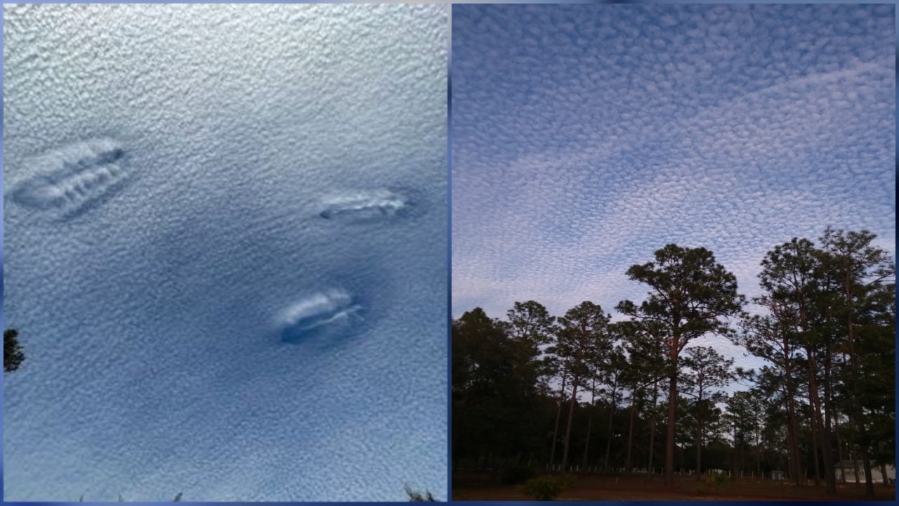 Incredible photos show unique ‘hole-punch’ clouds spread across Central ...
