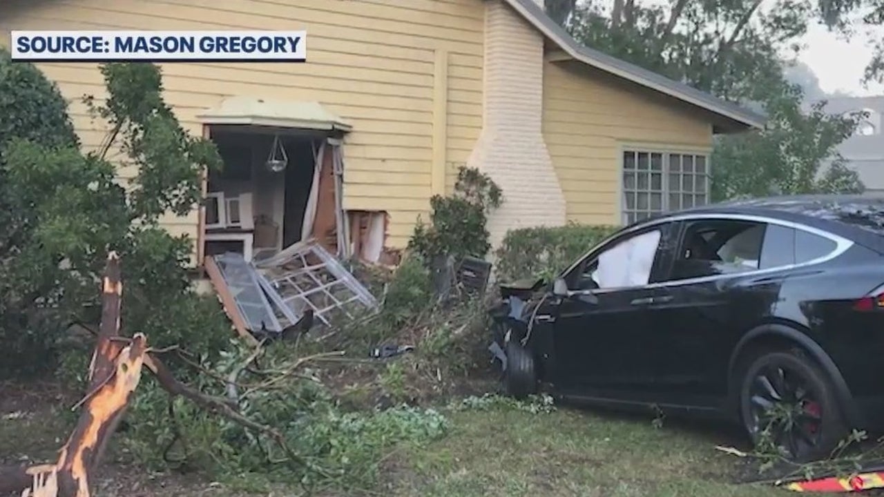 Tesla crashes into Winter Park home, driver cited: ‘Could’ve killed us ...