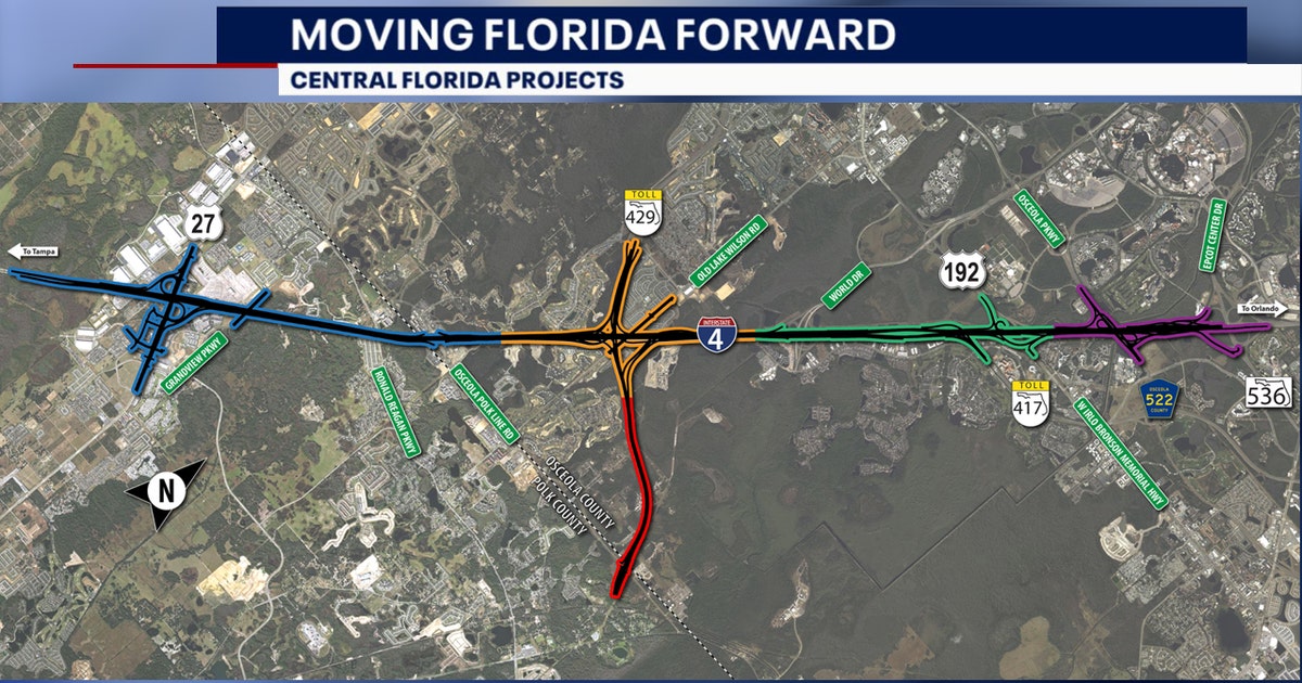 FDOT prioritizes widening congested section of I-4 between Disney, U.S ...