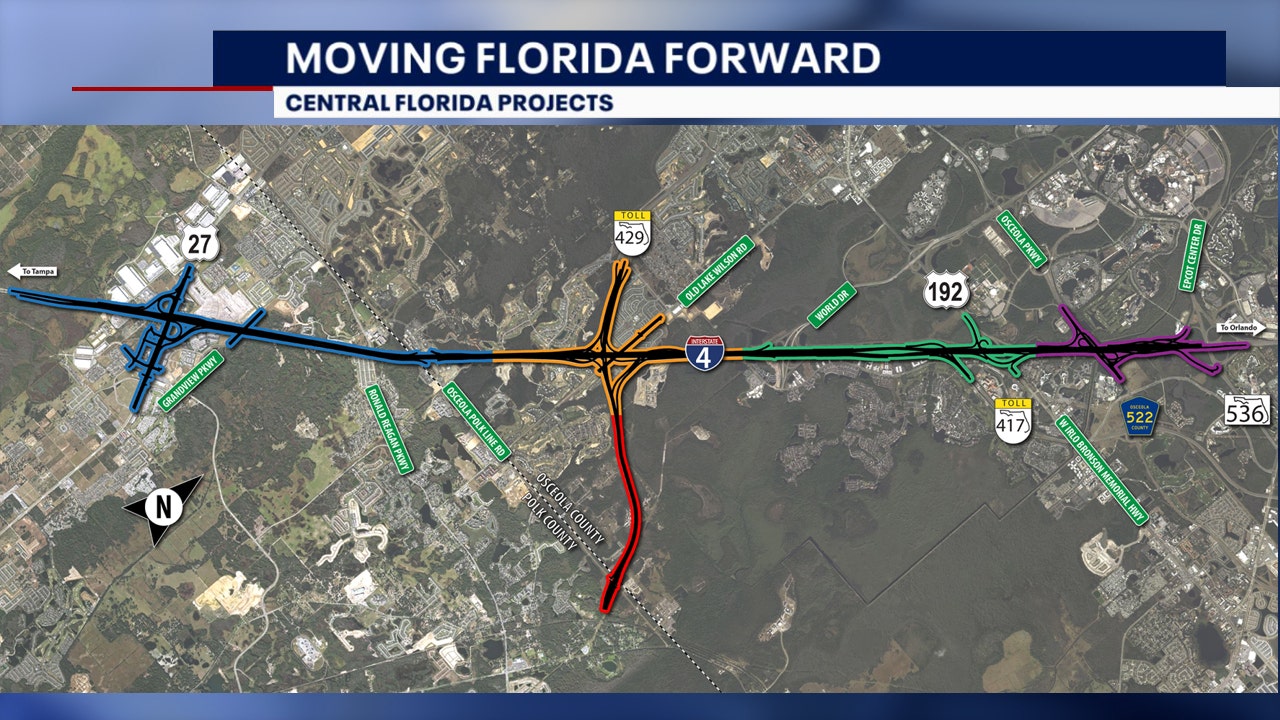 FDOT prioritizes widening congested section of I-4 between Disney, U.S ...
