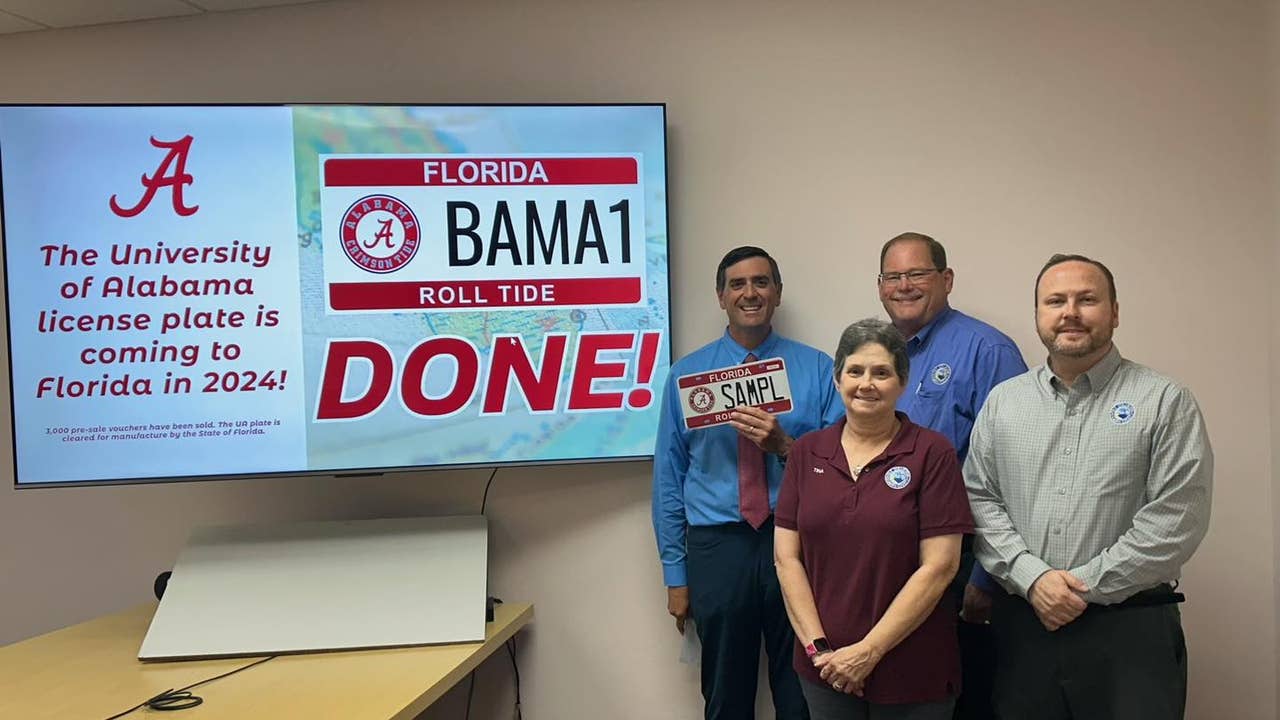 University of Alabama specialty license plate now on sale in Florida ...