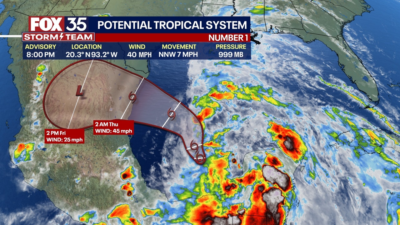 Potential Tropical Cyclone One: Gulf of Mexico disturbance expected to ...