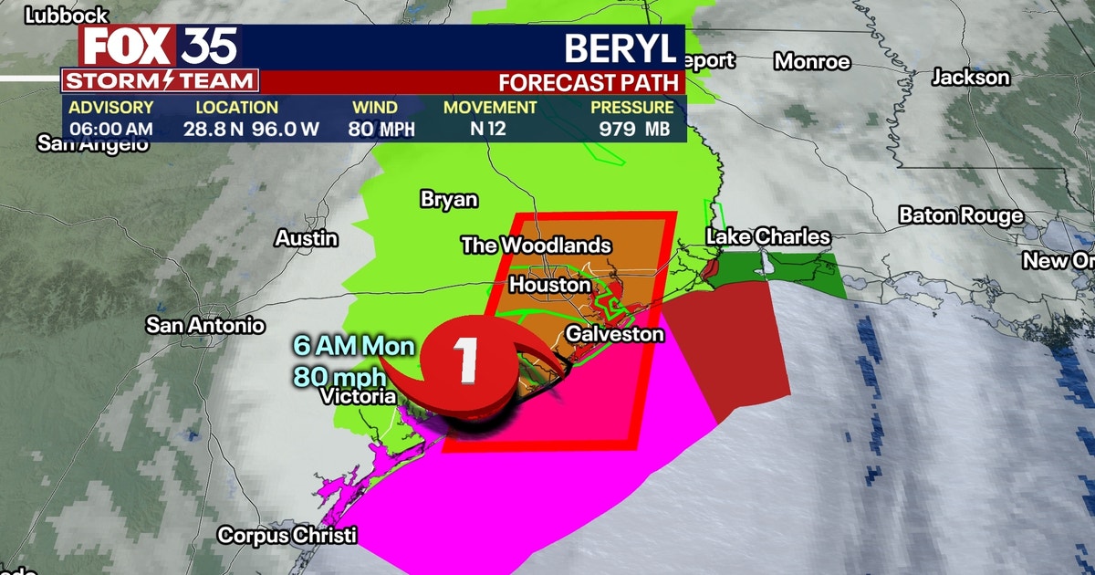 Hurricane Beryl makes landfall in Texas as Category 1 storm: NHC | FOX ...
