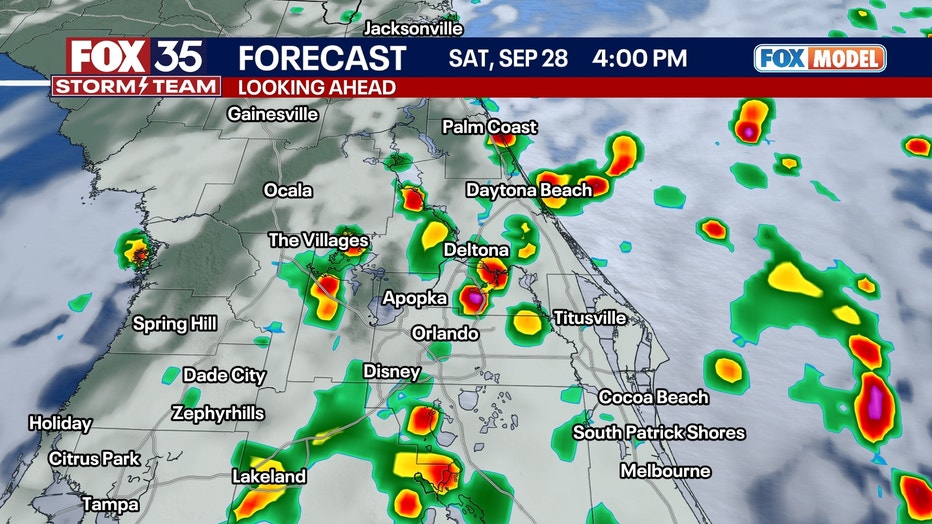 Orlando weather: Saturday heats up into the 90s with scattered ...