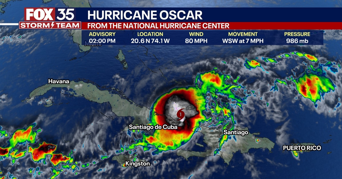 Hurricane Oscar makes landfall over Caribbean, second landfall over ...