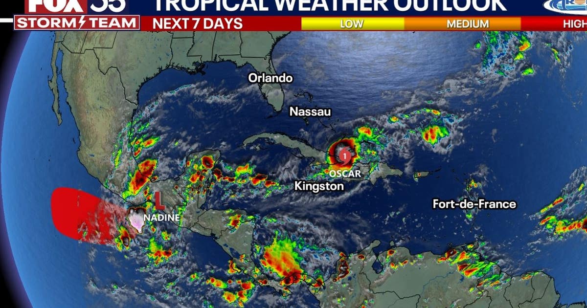 Invest 94L: Formation chances drop to 40% over the next week | FOX 35 ...
