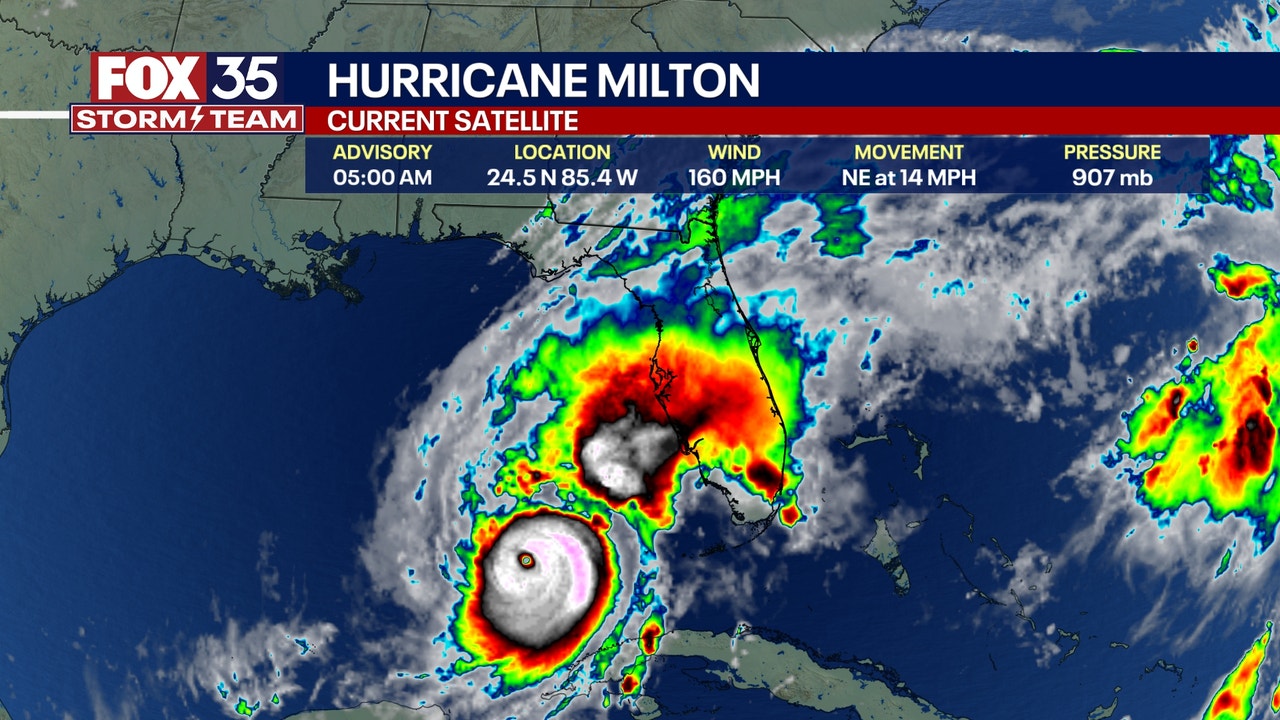 Hurricane Milton tracker: Path, cone, spaghetti models, satellite image ...