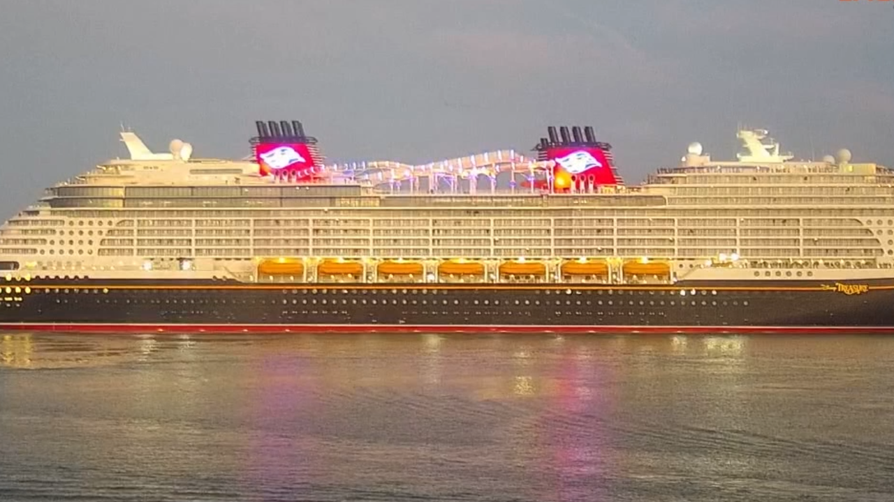 Disney's brand-new cruise ship arrives at Port Canaveral after rescuing ...