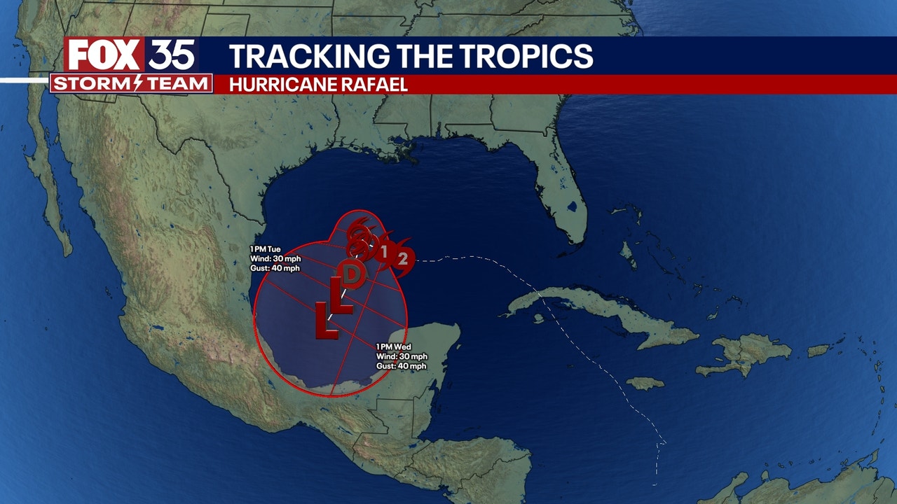 Hurricane Rafael churns in the Gulf of Mexico, no threat to Florida ...