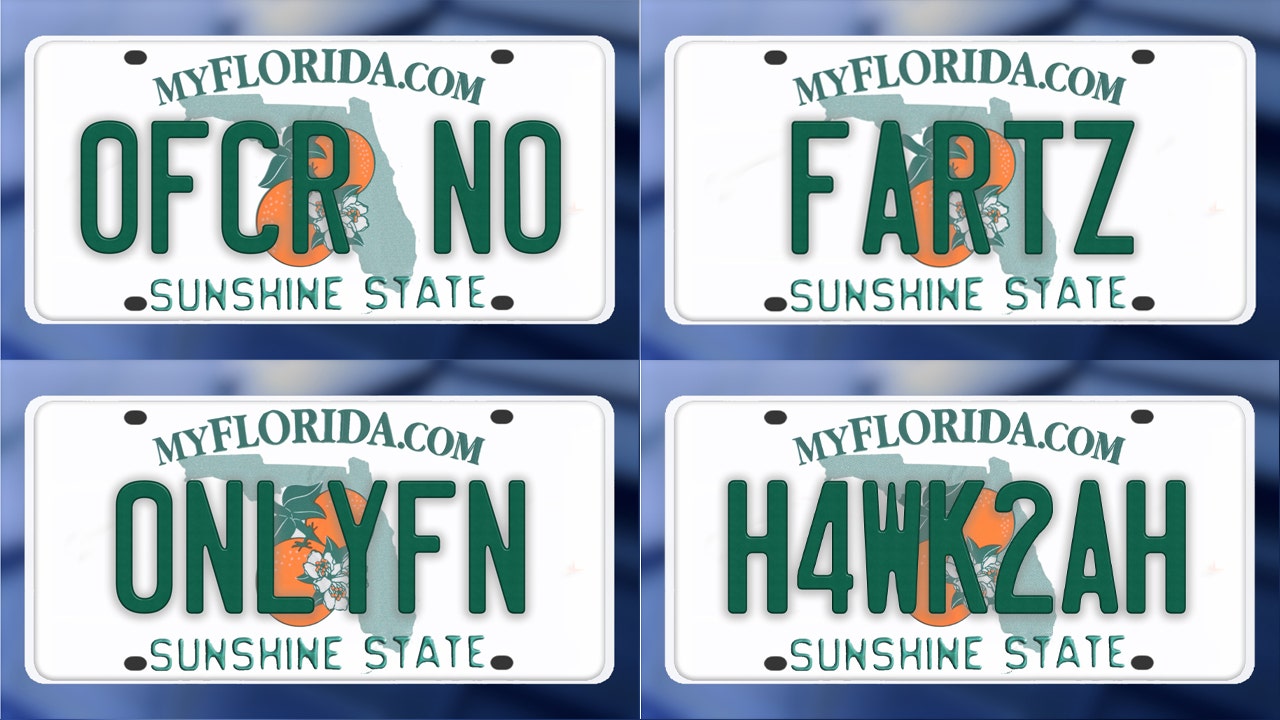Rejected personalized license plates (Florida's Version): 'FARTZ ...