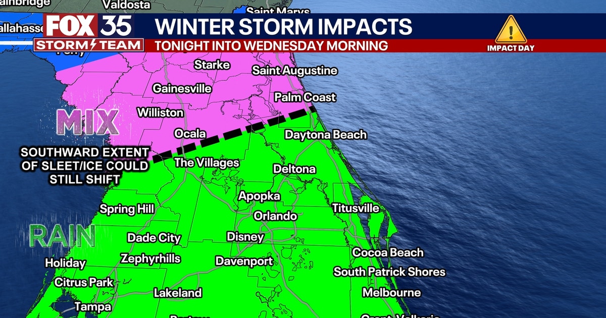 TIMELINE: System bringing wintry weather to South, heavy rain to ...