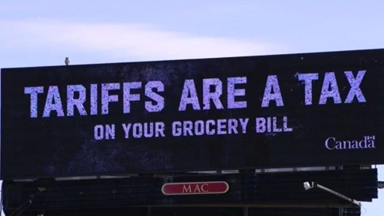 Trump tariff protests in Florida: Canada places billboards across ...