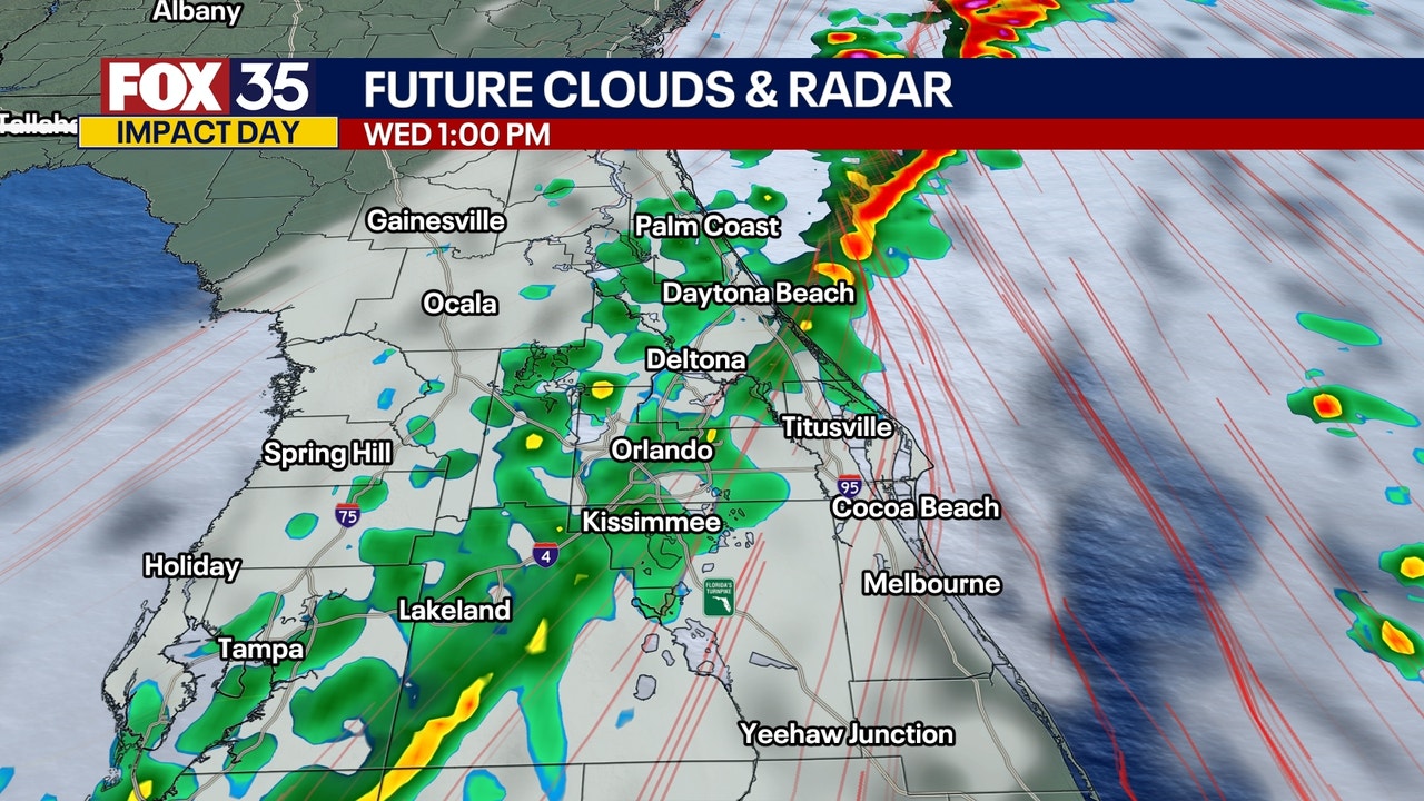 Live Radar: Severe storm forecast, timeline, main impacts | FOX 35 Orlando