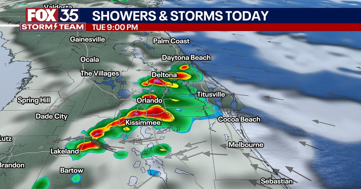 Orlando weather: 90-degree temps on Tuesday, storms possible for ...