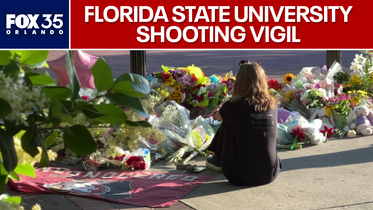 FSU shooting vigil: 'A terrible act of violence' | FOX 35 Orlando