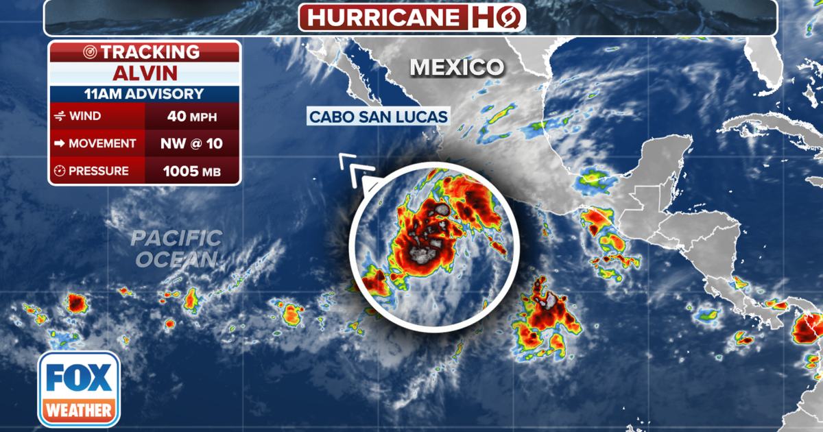 Tropical Storm Alvin forms off Mexico's coast in Eastern Pacific | FOX ...