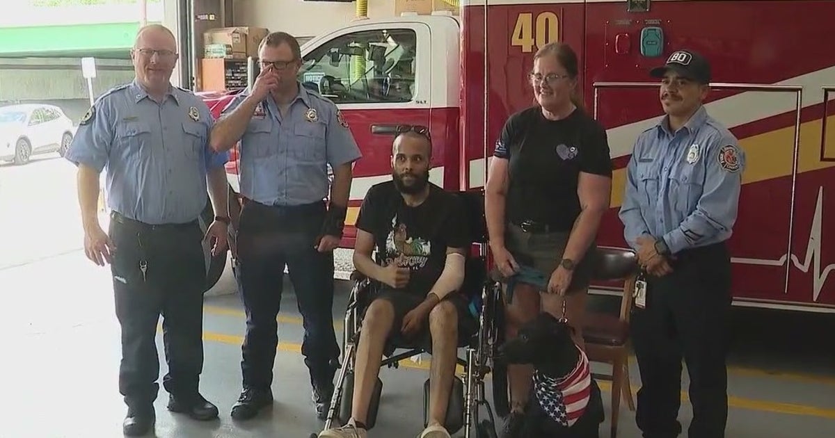 Motorcycle crash survivor reunites with firefighters who saved his life ...