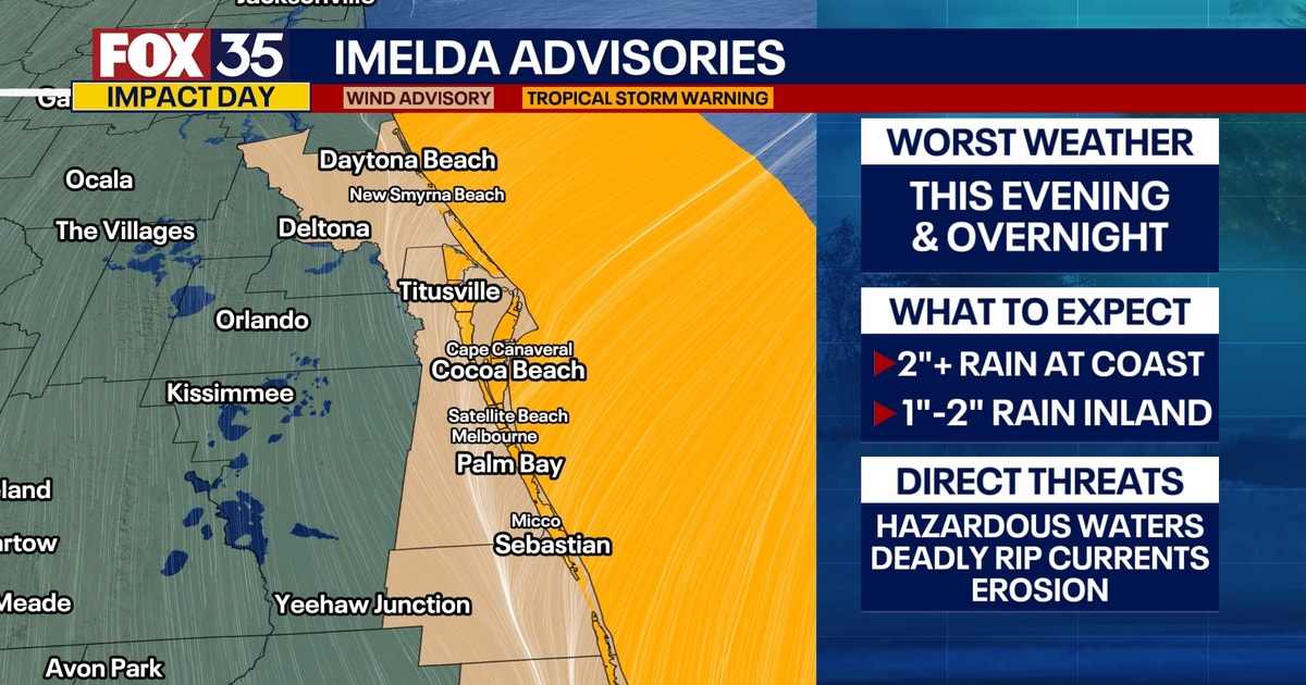 Orlando weather: Tropical Storm Imelda to bring dangerous impacts to ...