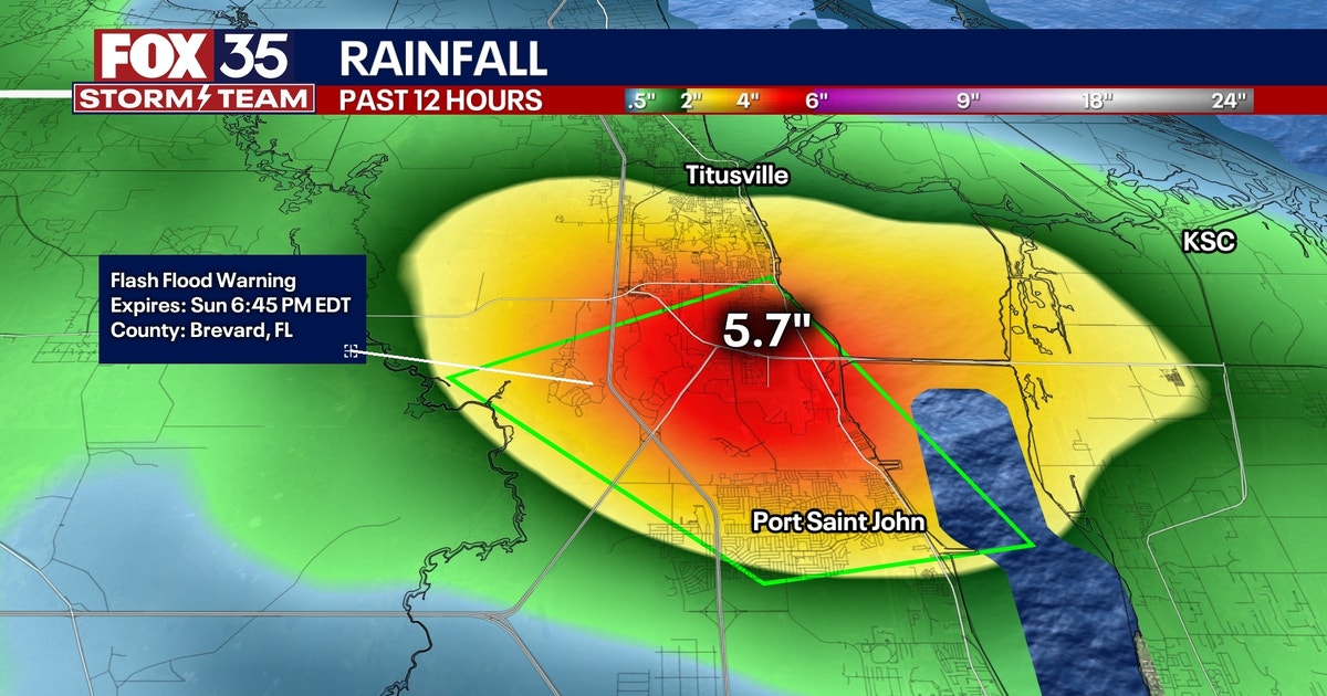 Heavy rainfall causing flooding concerns in Brevard, Lake counties ...