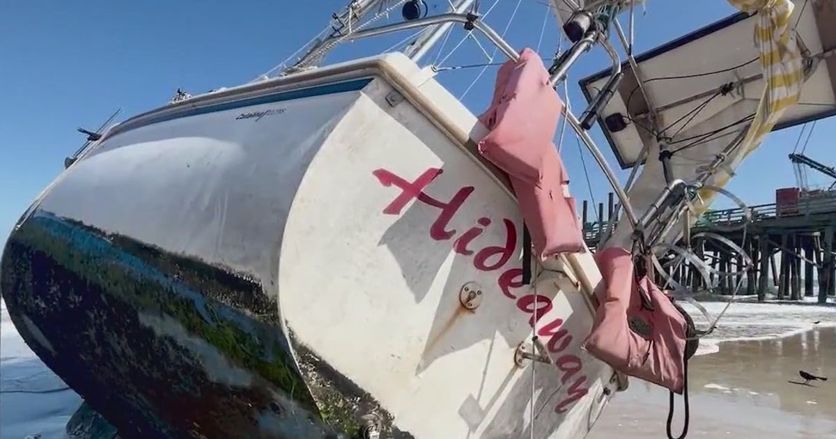 Sailboat stranded on Flagler Beach shore: How did it get there? | FOX ...