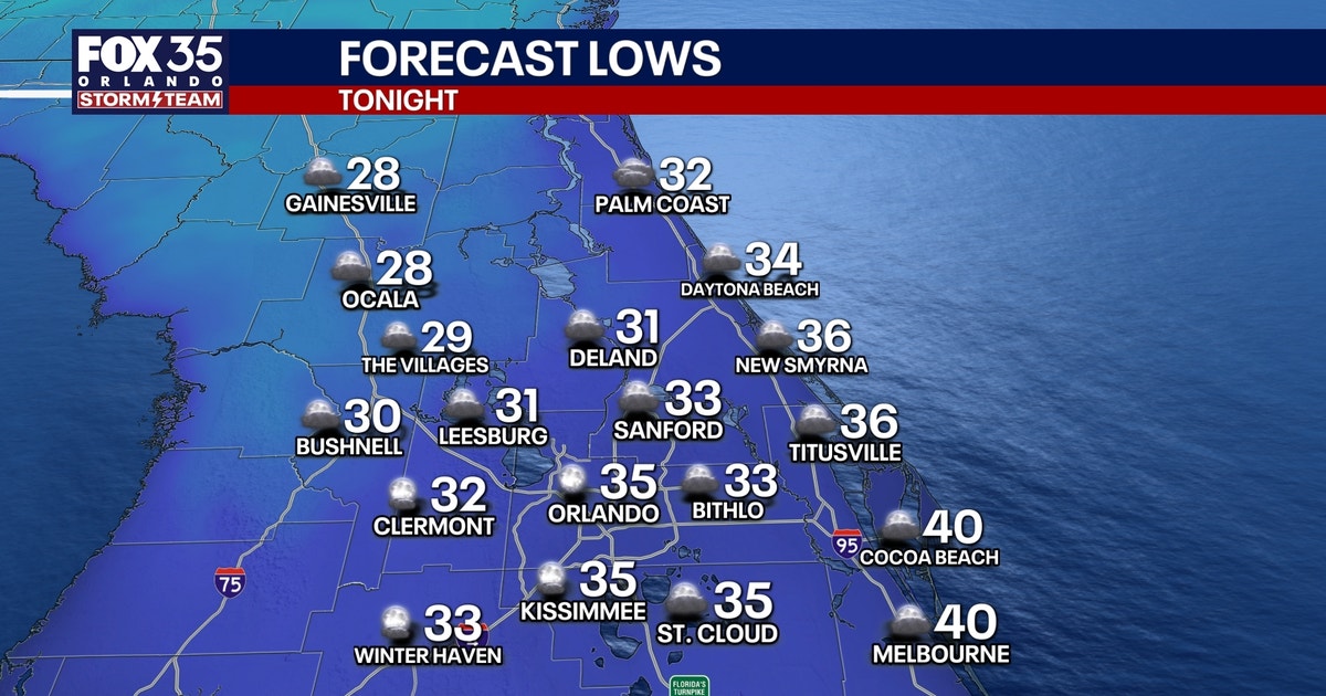 Orlando weather: Cold front brings rain Sunday, freeze threat early ...