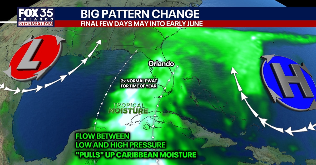 Tropical development over Florida? Pattern shift expected to bring ...