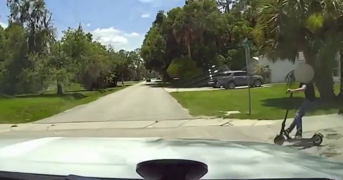 Teen on e-scooter crashes into deputy's vehicle after running stop sign ...