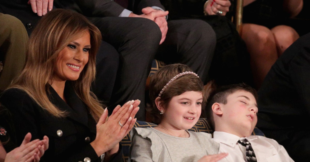 Joshua Trump goes viral as he appears to fall asleep during SOTU | FOX ...