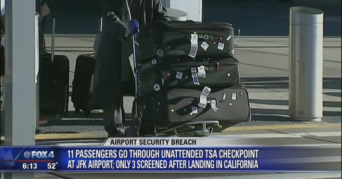 11 people pass through unmanned airport security checkpoint | FOX 4 ...