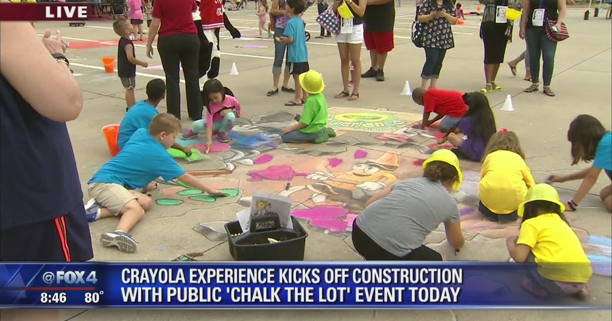 Crayola Experience kicks off construction with chalk event | FOX 4 ...