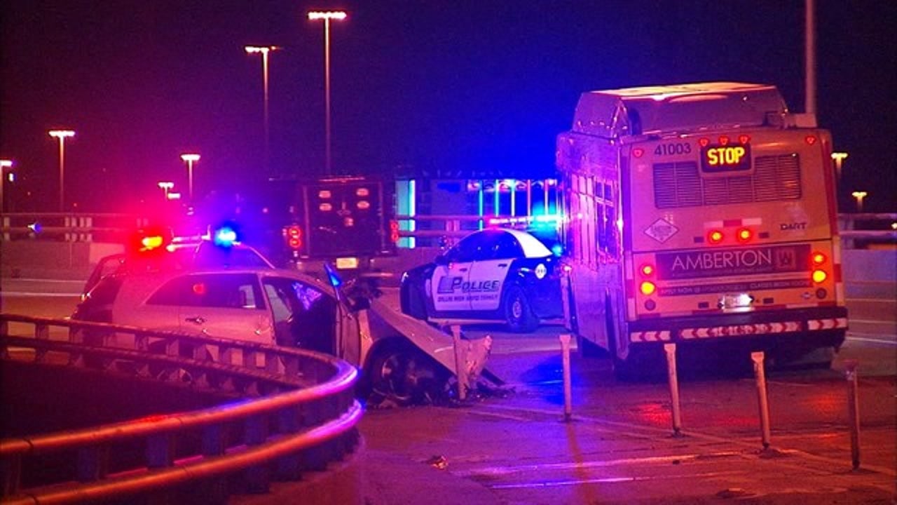 Wrong-way driver crashes into DART bus | FOX 4 Dallas-Fort Worth
